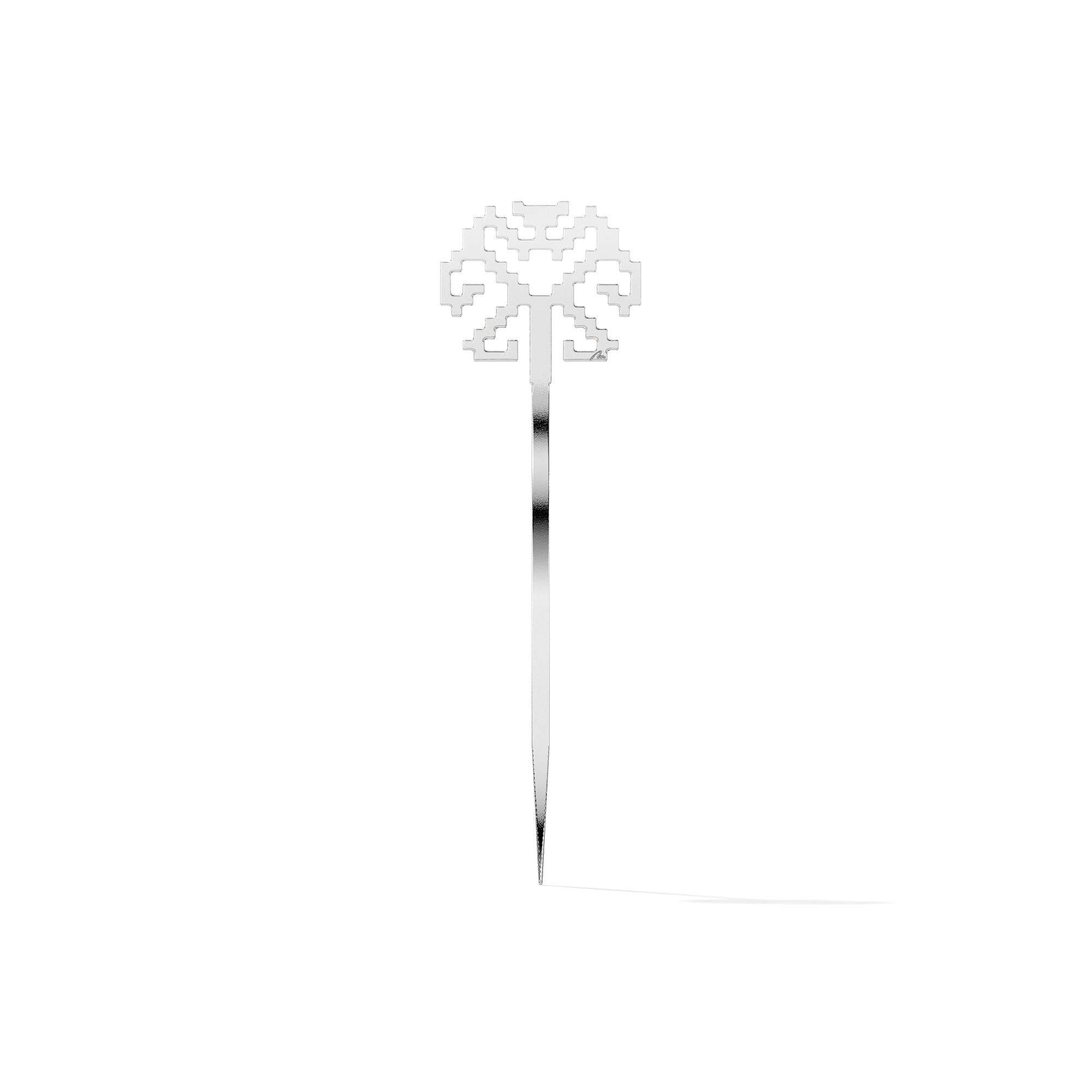 Palladium plated brass Traditional Tree bookmark - Malvensky