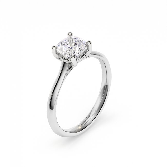 Inele de logodna cu diamant | Aur alb, galben, roz - Malvensky